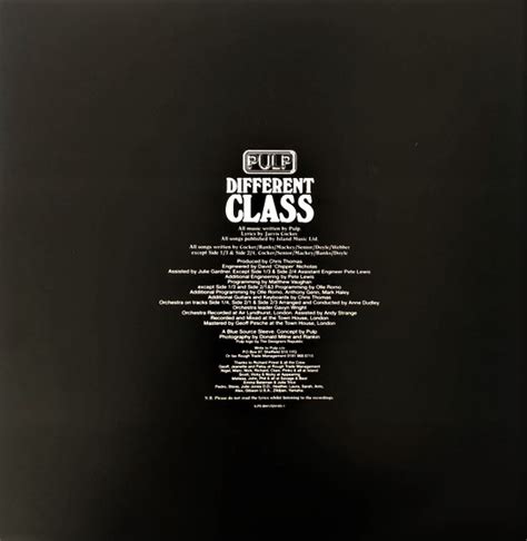 Pulp Different Class Mr Vinylios Records