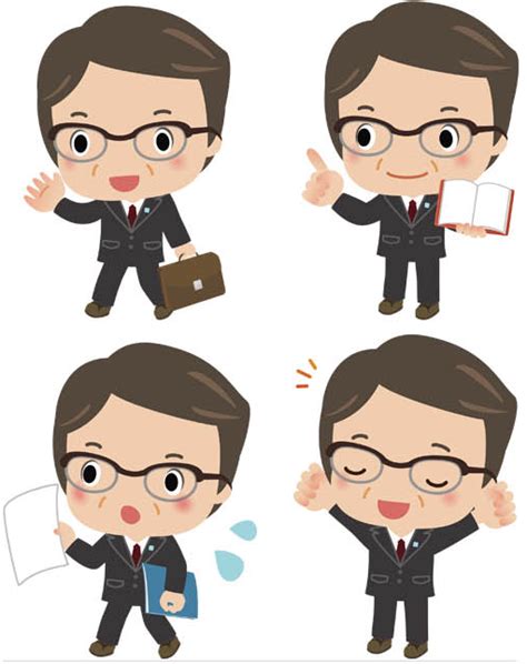 Cartoon Business People 4 Vector Ai Uidownload