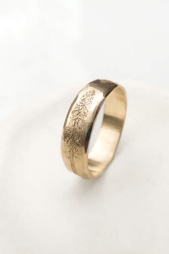 Tree Wedding Ring Gold Aland Irène Design