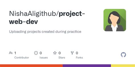 Github Nishaaligithub Project Web Dev Uploading Projects Created During Practice