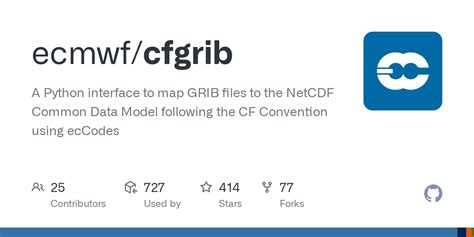 GitHub Ecmwf Cfgrib A Python Interface To Map GRIB Files To The NetCDF Common Data Model