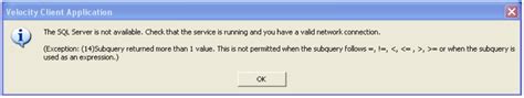 The SQL Server Is Not Available Identiv Support