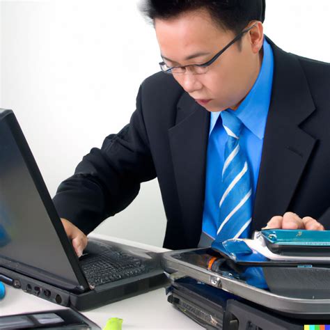 person making backup