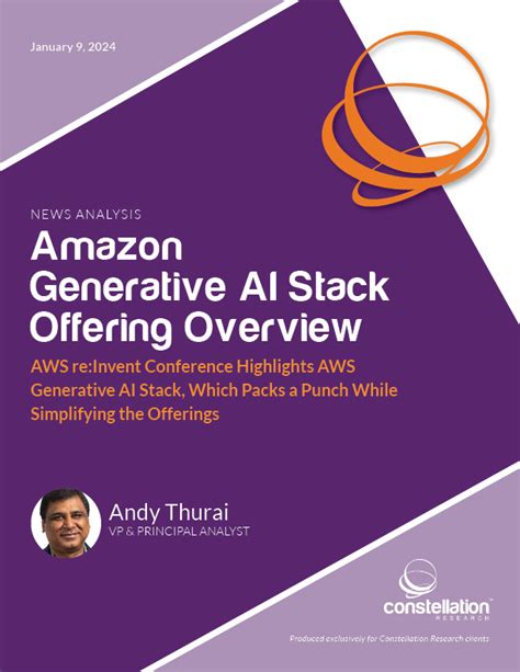 Amazon Generative AI Stack Offering Overview Constellation Research Inc