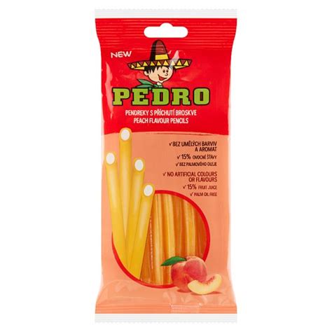 Pedro Pendreky S Příchutí Broskve 80g Tesco Potraviny