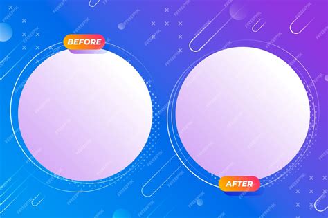 Free Vector Creative Before And After Background Template