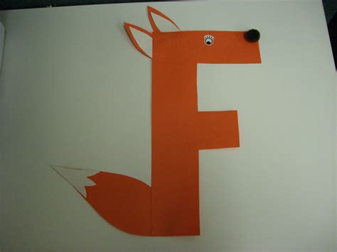 F Is For Fox Preschool Alphabet Craft Alphabet Crafts Preschool