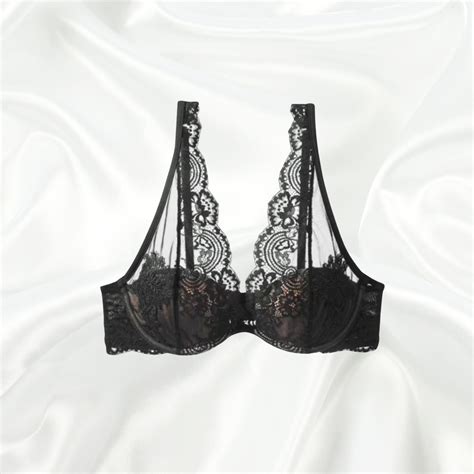 Luxury Black Lace Bralette Designer Lingerie Collection Intyra