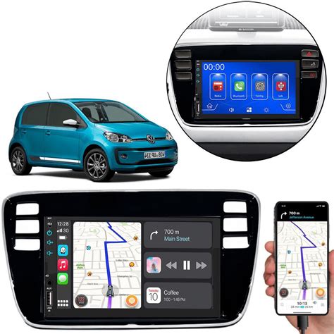 Central Multimídia 7 Polegadas Volkswagen Up 2014 2016 Apple Carplay Ecarshop