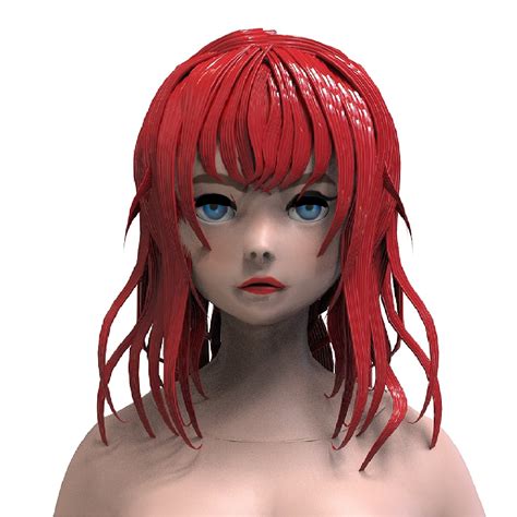 Modèle 3d De Anime Bikini Girl Turbosquid 1378492