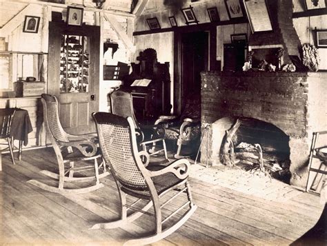 Interior Of An American Wooden Shack C1880s