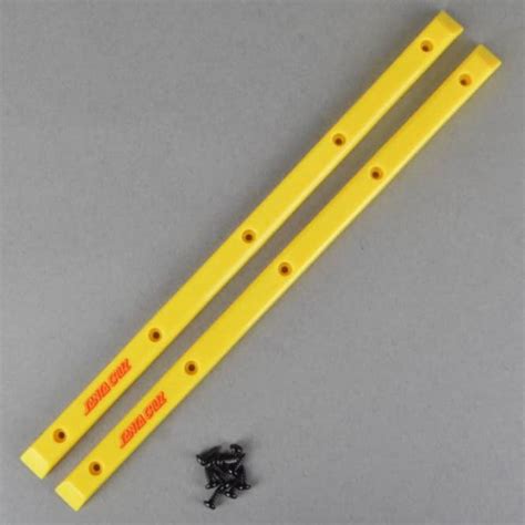 Santa Cruz Skateboards Cell Block Slimline Skateboard Rails Yellow
