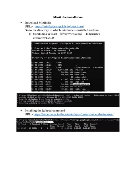 Minikube Installation Pdf Computers