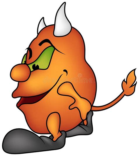 Red Monster Devil Vector Stock Vector Illustration Of Fire 9231337