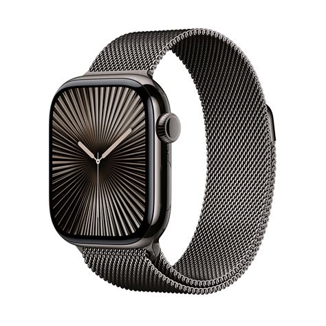 اپل واچ سری 10 سایز 46mm تیتانیومی خاکستری سنگی