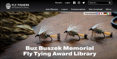 Buz Buszek Fly Tying Award Library Wscffi