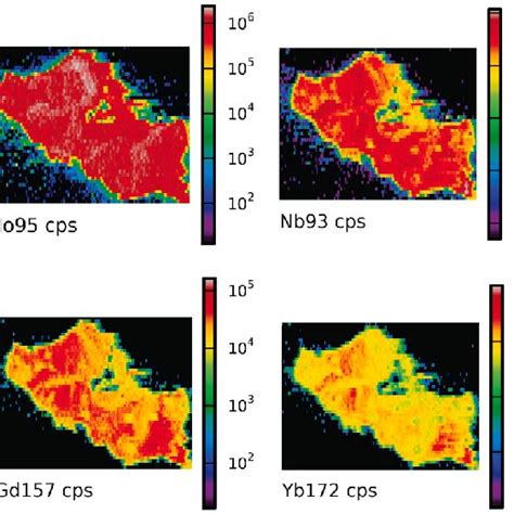La Icp Ms Trace Element Maps Of Type1 Scheelite From Porphyry Ore