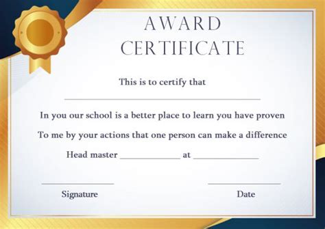 10 Best Valedictorian Award Certificate Templates Free To Download