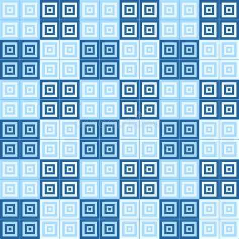 Large Dark And Light Blue Square Cube Pattern Background Stock