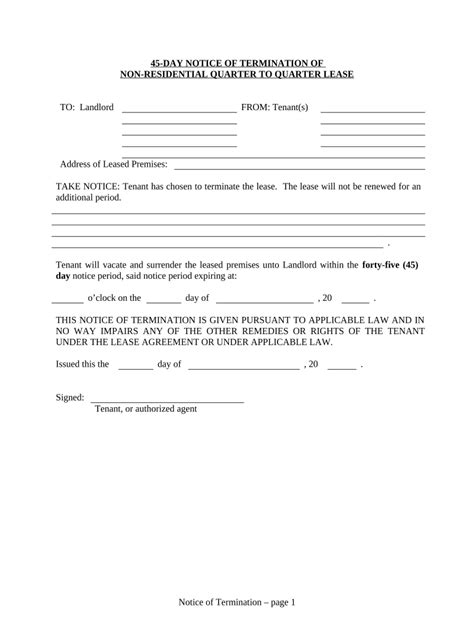Notice 45 Day Fill Out And Sign Online Dochub