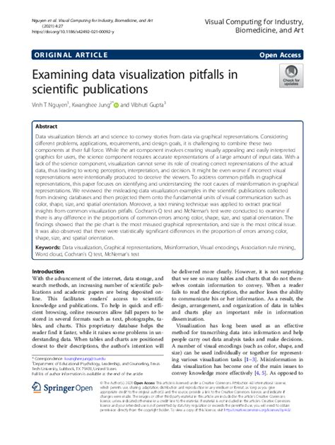 Pdf Examining Data Visualization Pitfalls In Scientific Publications