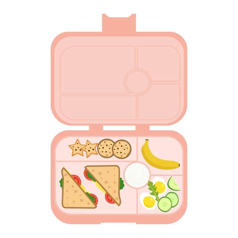 Lunchbox Meal Container With Sandwich Bananasaucetomatoeggs