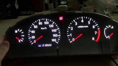 Пересвет приборной панели Nissan Sunny (FB15) DEMO - YouTube