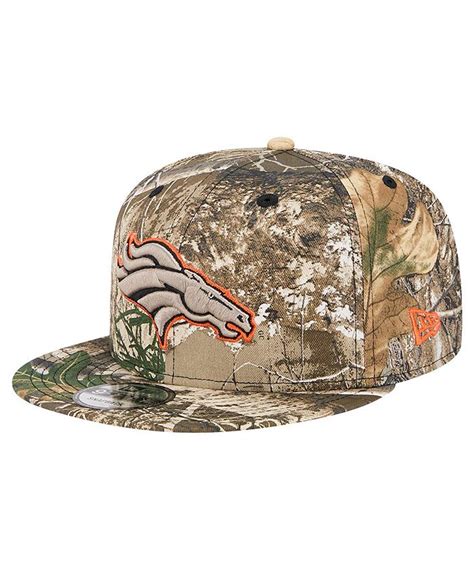 New Era Mens Realtree Camo Denver Broncos Active 9fifty Snapback Hat