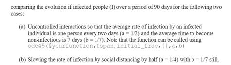 Solved 2 A Simple Epidemiological Model Called The Sir