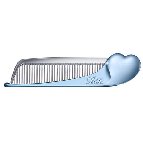 New Refa Aira Heart Compact Folding Comb Aqua Blue Japan Free Shipping
