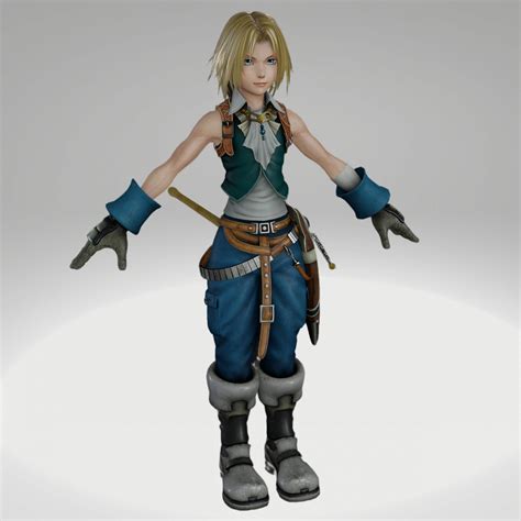 Dissidia Nt Zidane Tribal 3d Model By Breakaway