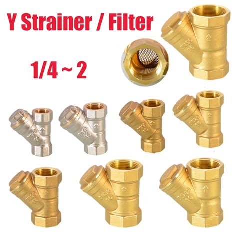 Bsp Brass In Line Y Strainer Filter 14 38 12 34 1 1 12 1 1