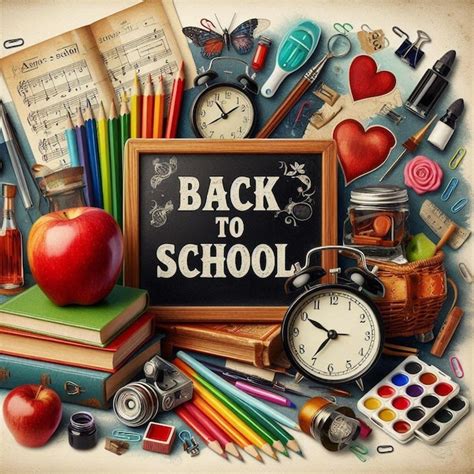 Back To School Supplies Premium Ai Generated Image