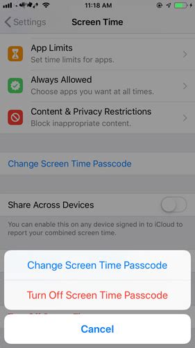 No Data Loss How To Reset Screen Time Passcode