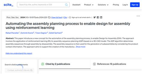 Automating The Assembly Planning Process To Enable Design For Assembly