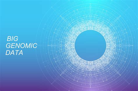 Premium Vector Big Genomic Data Visualization Vector Illustration
