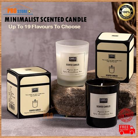 Minimalist Scented Candle Aromatherapy Lilin Wangi Doort Christmas