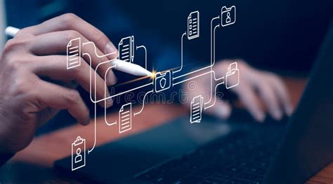 Document Management System Concept Online Document File Data Software