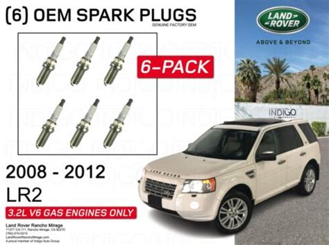 Land Rover LR2 3.2L 6 Cylinder Gas Engine Spark Plugs Set GENUINE ...