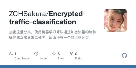 Github Zchsakuraencrypted Traffic Classification 加密流量分类，使用机器学习算法通过