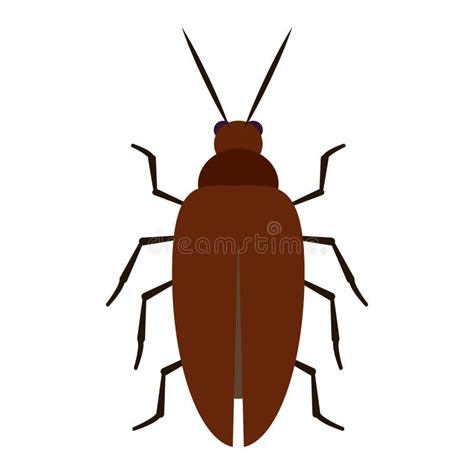 Isolated Colored Cockroach Insect Animal Icon Vector Stock Vector
