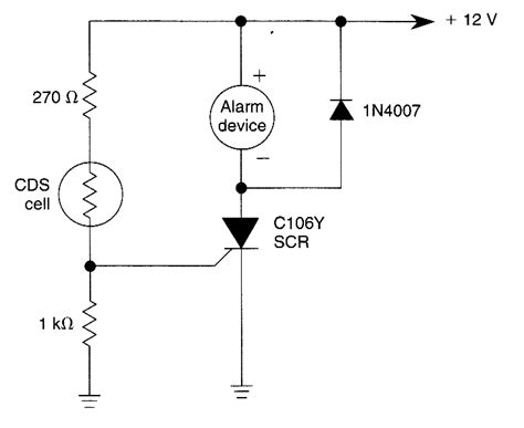 Simple Light Activated Alarm Alarm Control Control Circuit Circuit Diagram