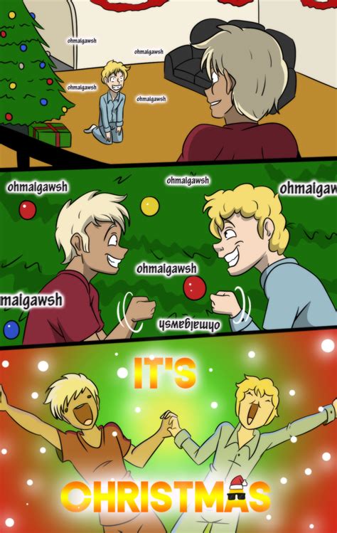 Rule 34 Bleached Blonde Hair Blonde Hair Christmas Comic Comic Page