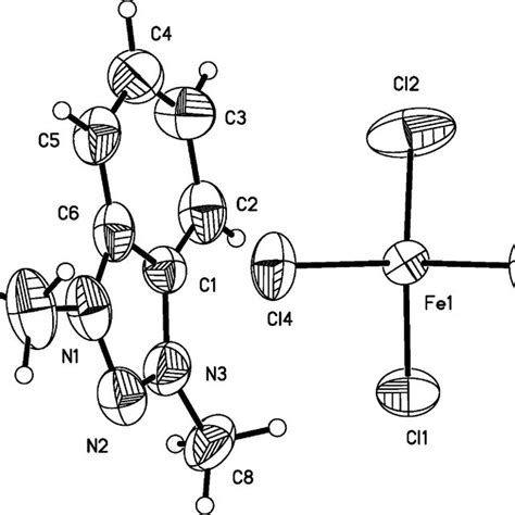 Molecular Structure Of The Title Compound Displacement Ellipsoids Are