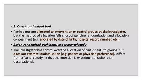 Non Randomized Controlled Trial Pptx