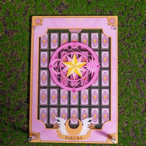 Acrylic Mini Clow Card Sakura Cards Display Frame Collectible For