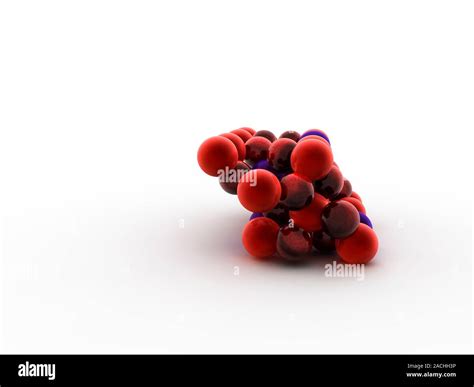 Ruby Crystal Computer Artwork Showing The Structure Of A Ruby Crystal