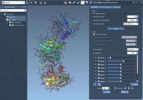 Compute Binding Site Opening Motions With Normal Modes Advanced