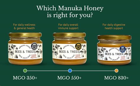 Bees And Trees Manuka Honey 350 Mgo Pure New Zealand Raw