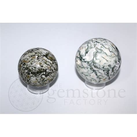 Treemoss Agate Spheres